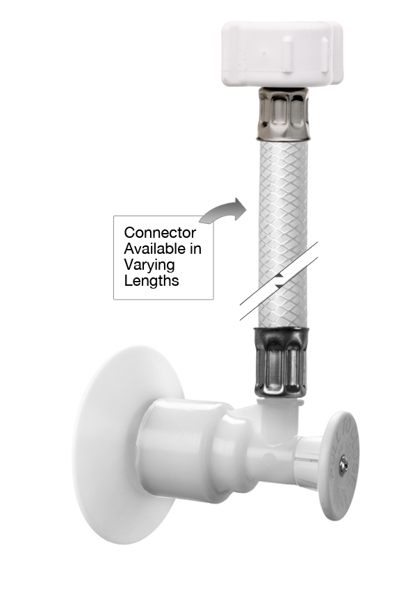 PUSHON R-SERIES Toilet Supply Stop - 1/2" x 7/8" - ACCOR Technology